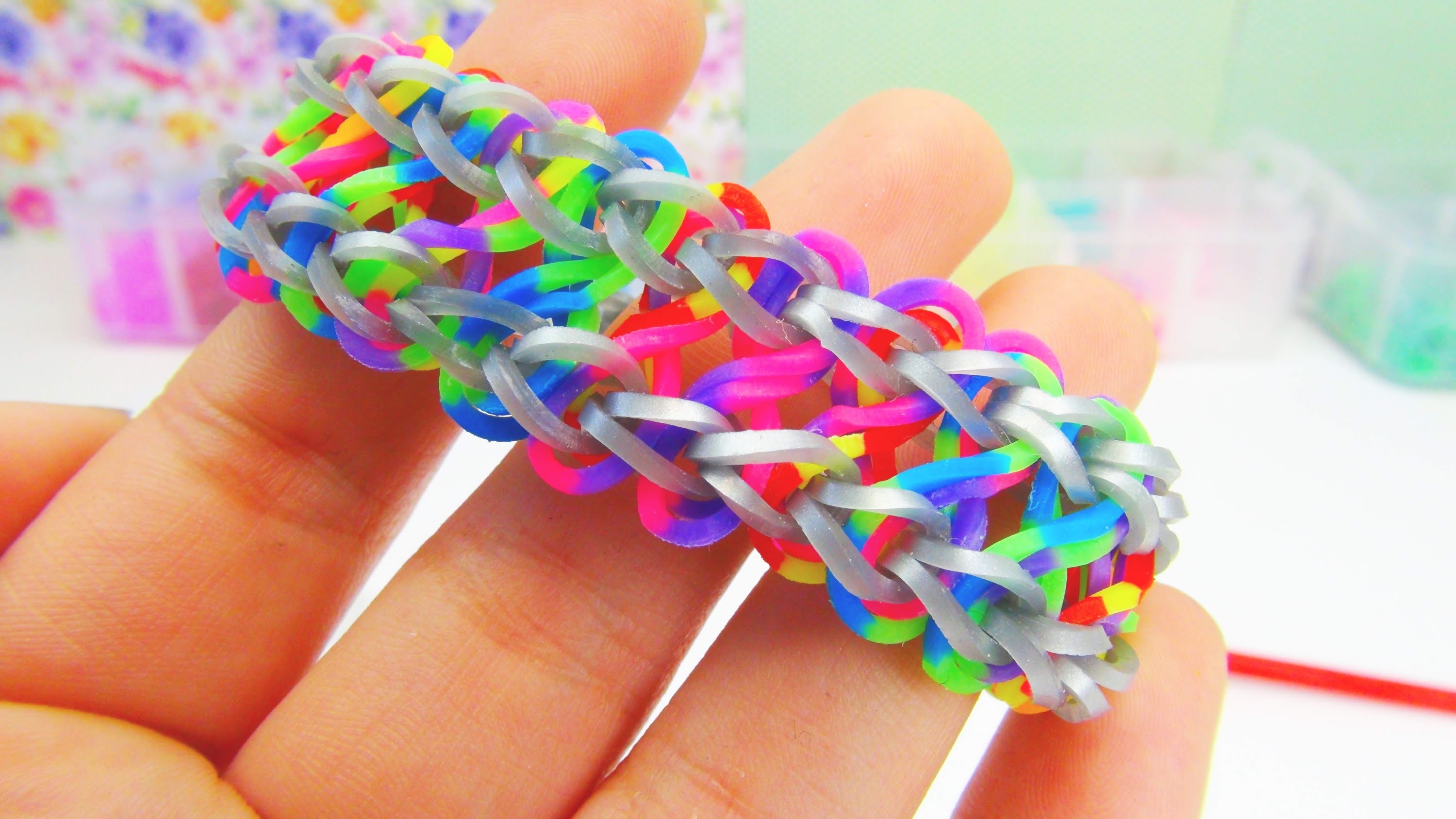Loom Bands Monstertail Infinity Armband Doppelt Bracelet Double